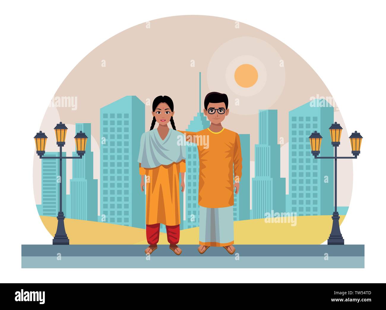 indian children avatar cartoon character Stock Vector Image & Art - Alamy
