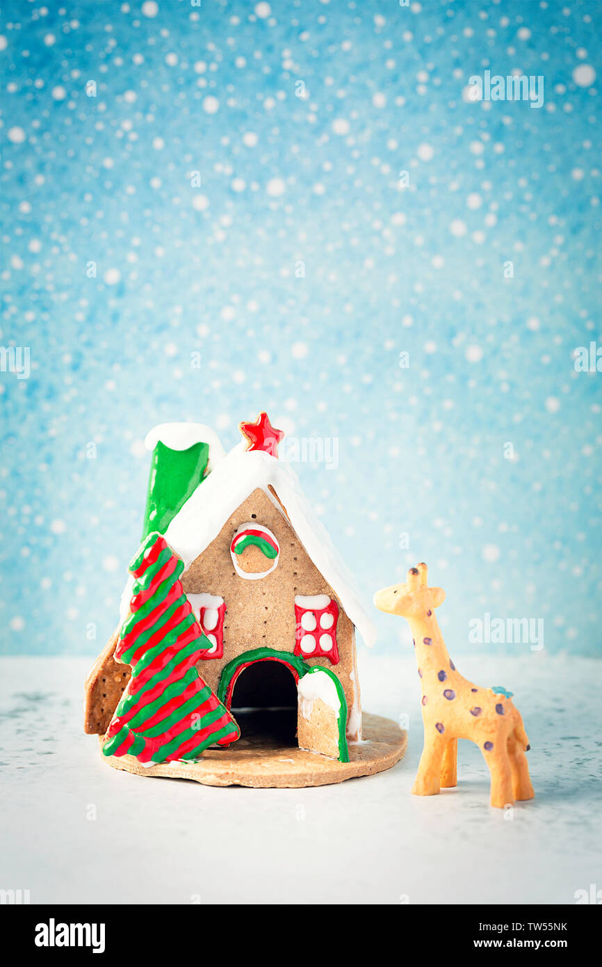 Christmas gingerbread house Stock Photo - Alamy