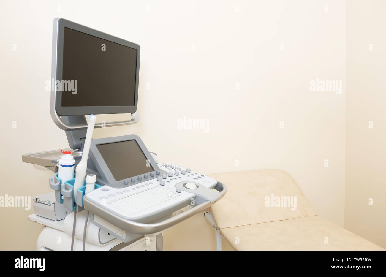 Modern ultrasound equipment in clinic Stock Photo - Alamy