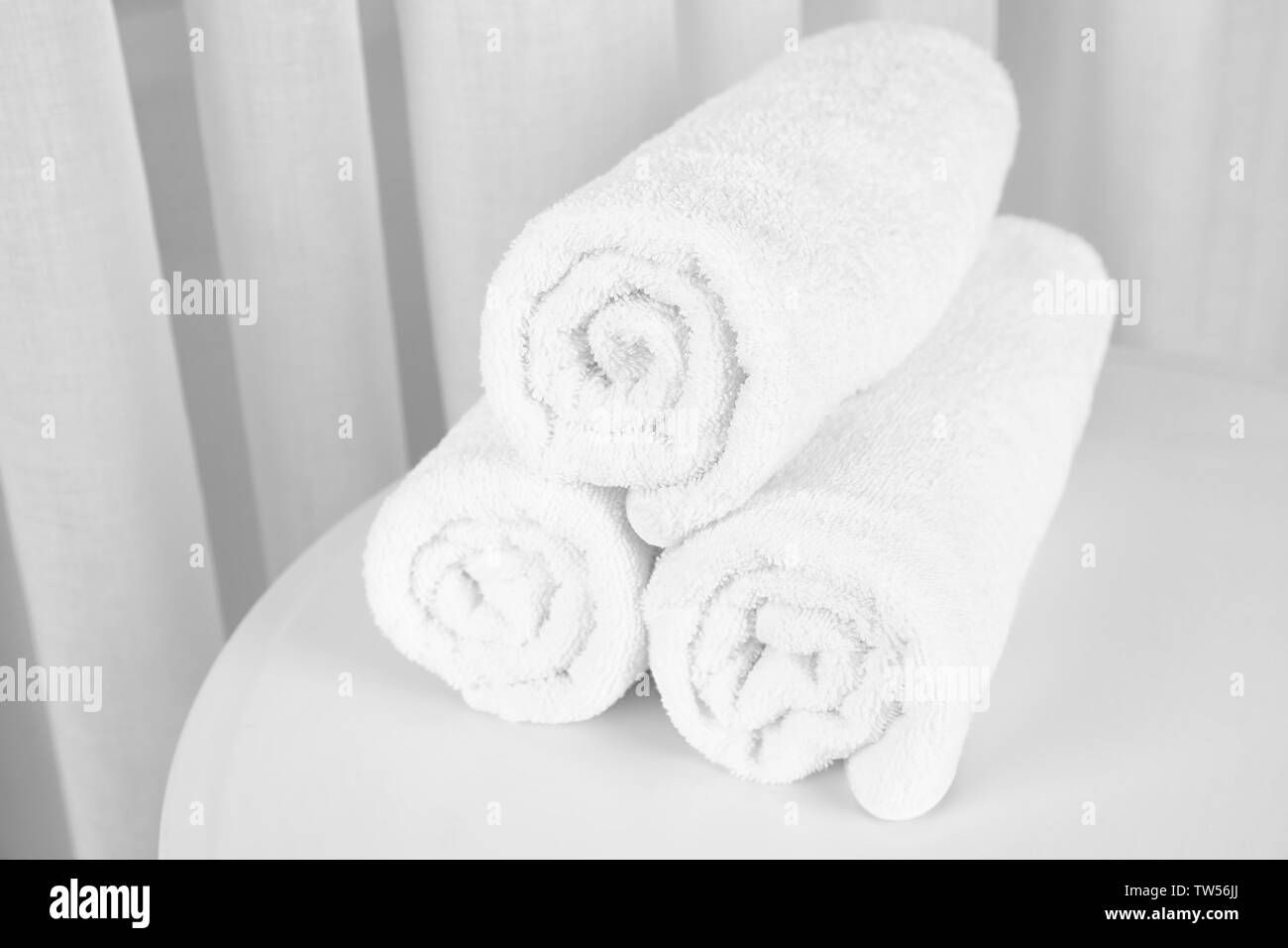 Wipe dry cloth white Black and White Stock Photos & Images - Alamy