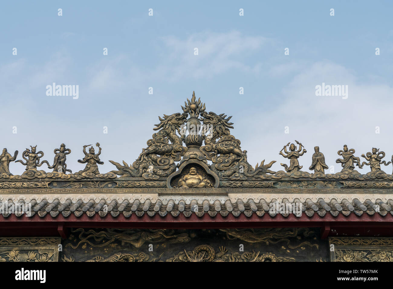 Ancient architecture of Daci Temple in Chengdu Stock Photo - Alamy