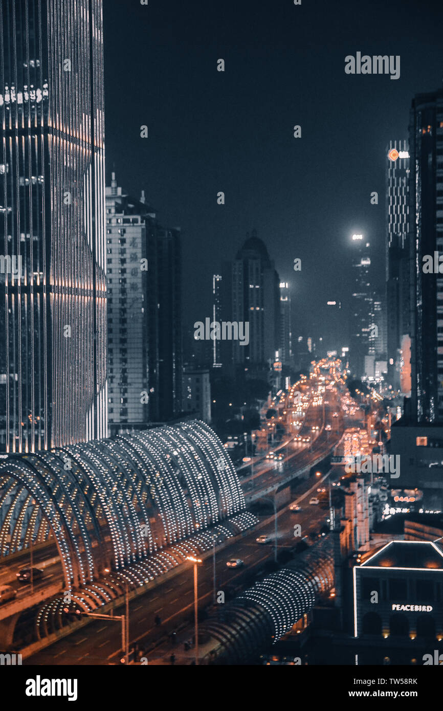 Chuhe Han Street CBD Stock Photo - Alamy