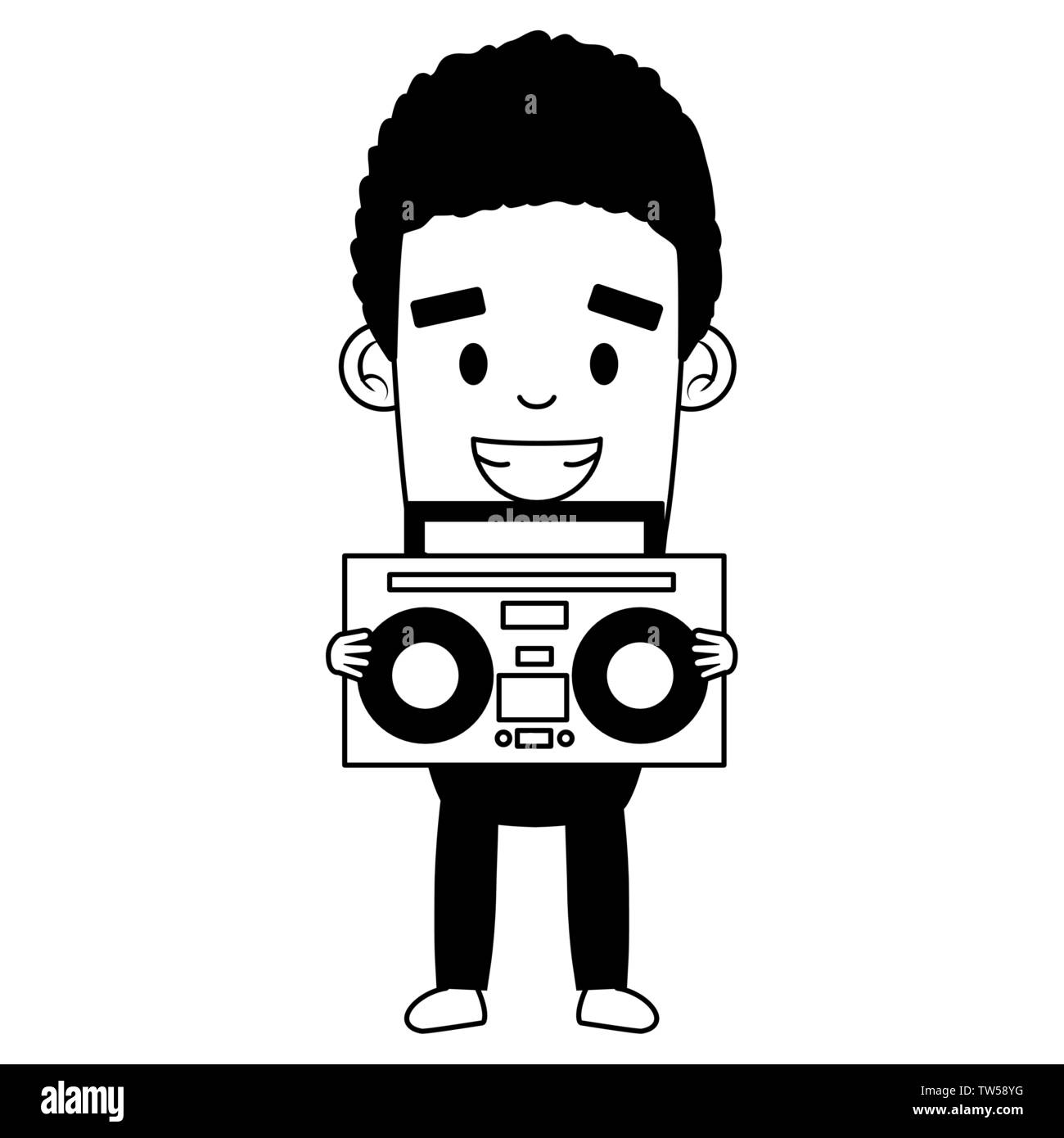 Man boombox Cut Out Stock Images & Pictures - Alamy