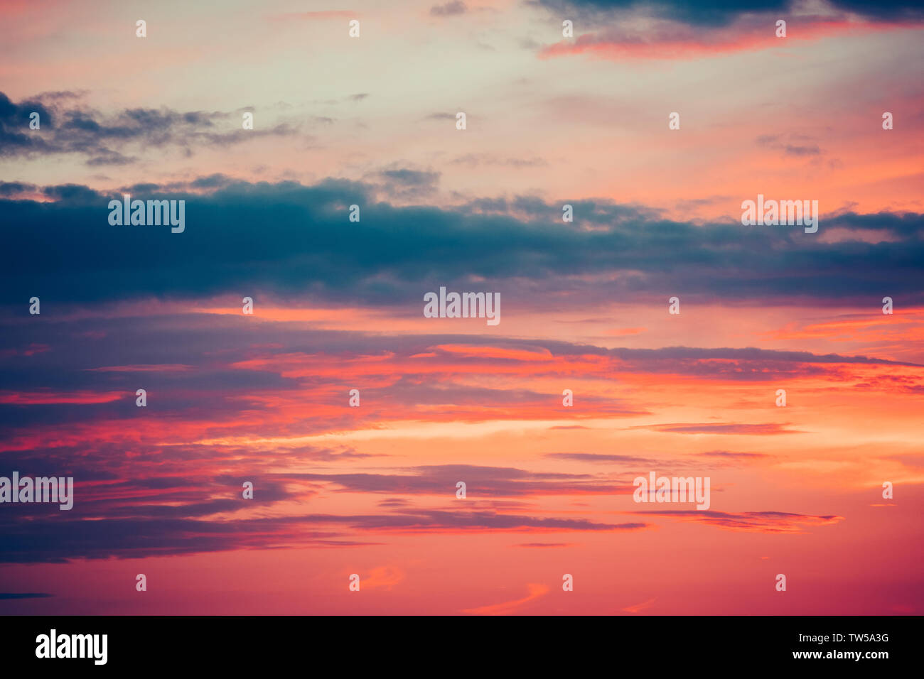 beautiful color sky and clouds in the summer Stock Photo - Alamy