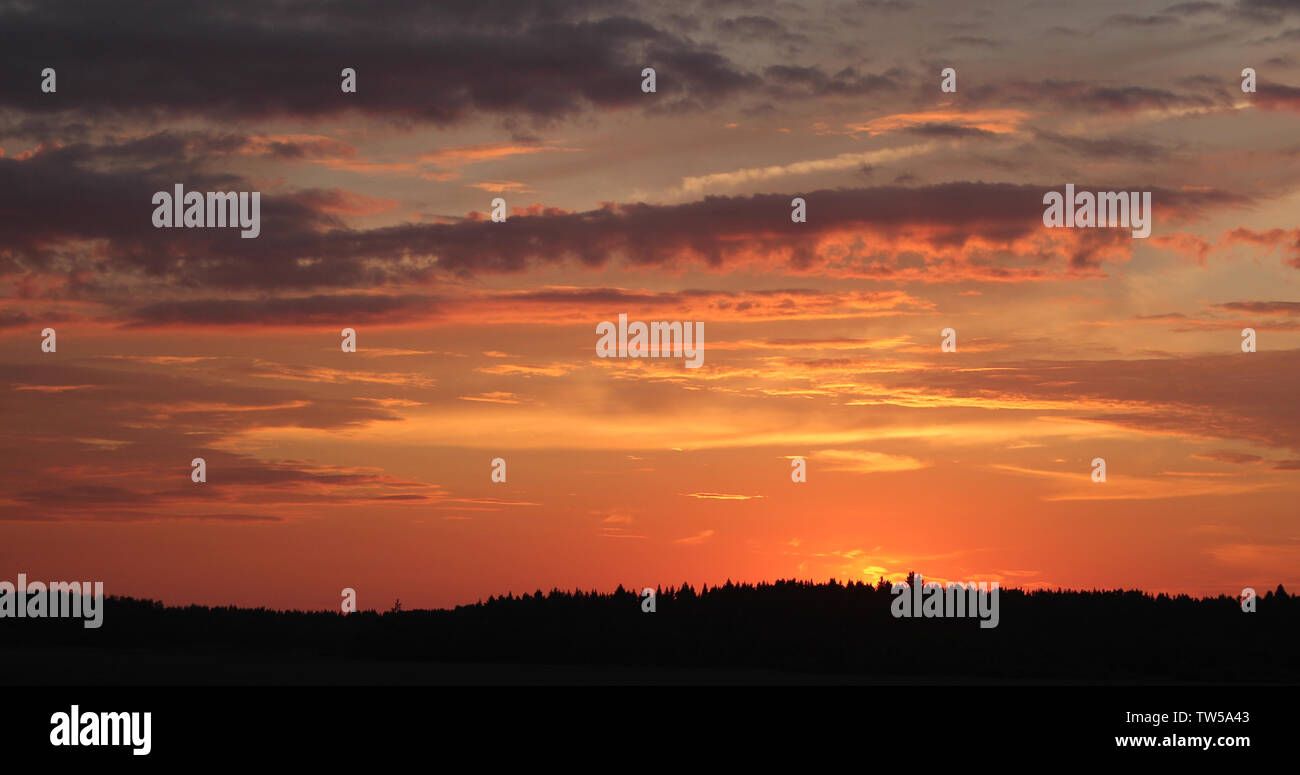 beautiful color sky and clouds in the summer Stock Photo - Alamy