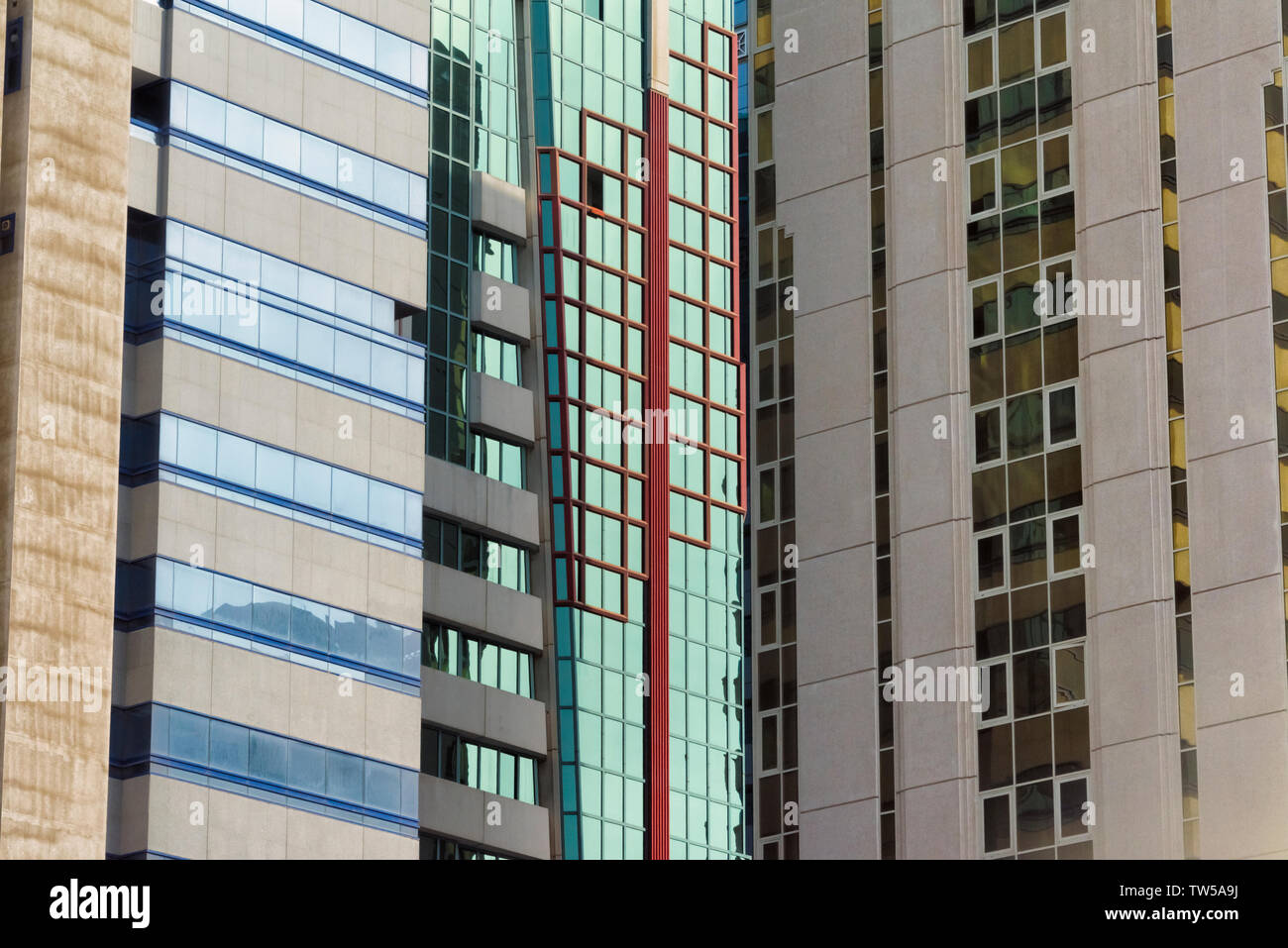 Modern high rise, Abu Dhabi, United Arab Emirates Stock Photo - Alamy
