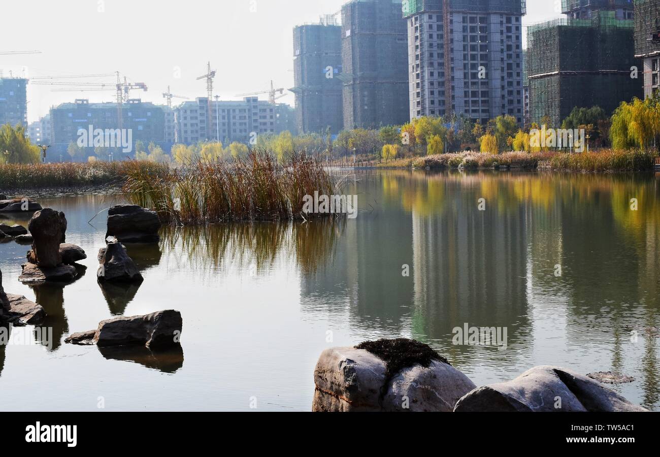 Small town scenery Stock Photo - Alamy