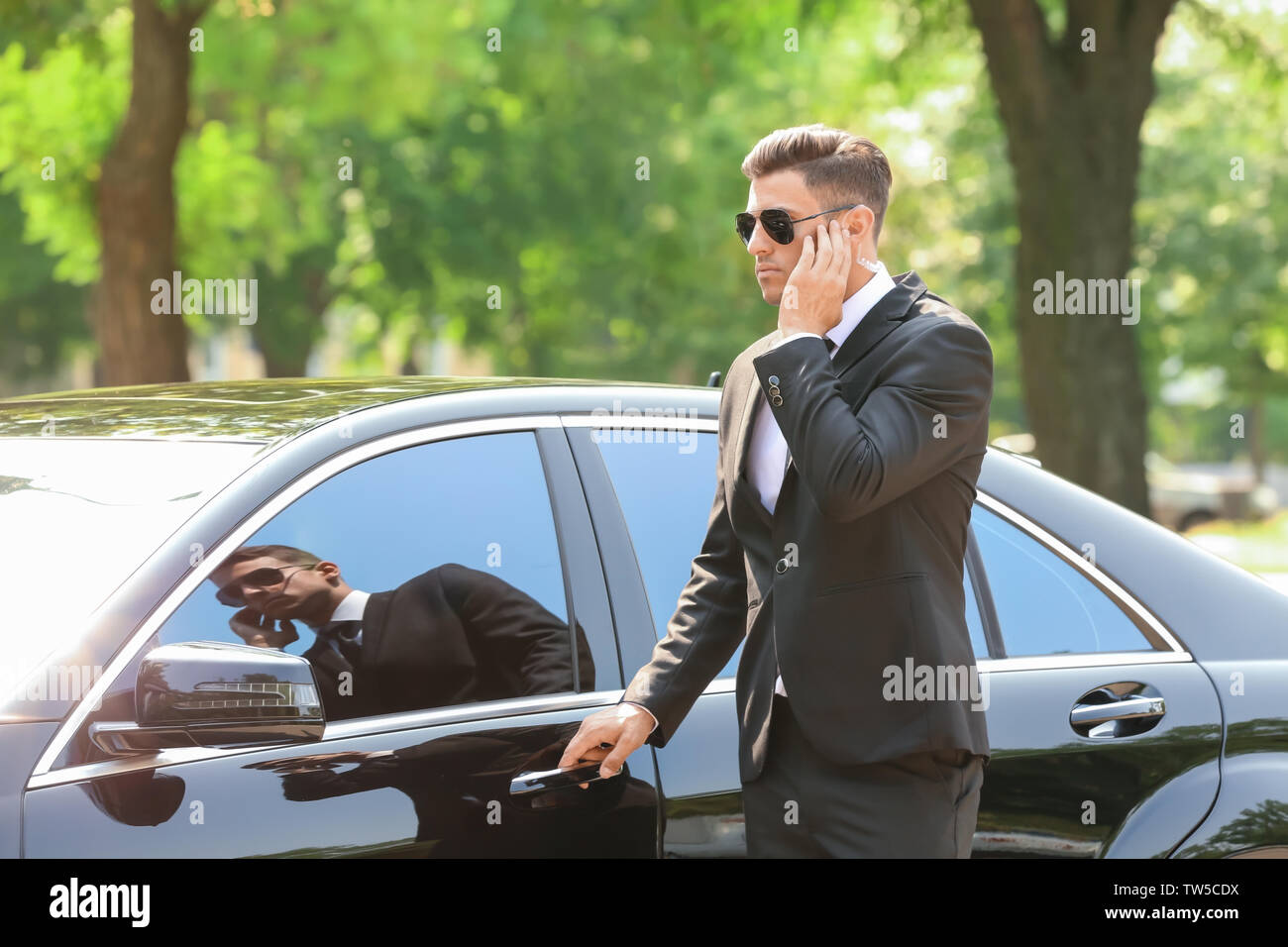 Bodyguard car hi-res stock photography and images - Alamy