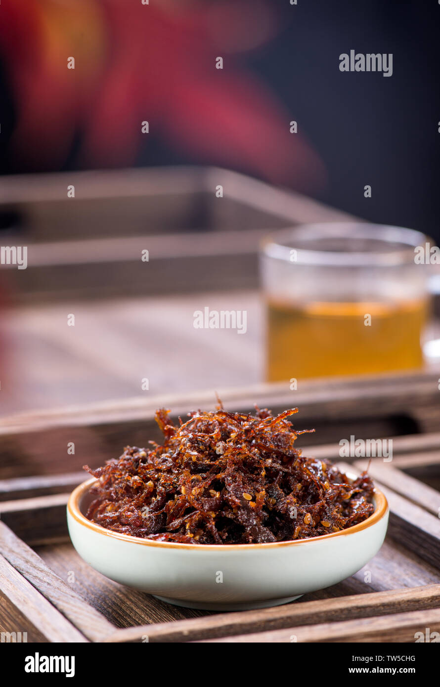 Beef shredded cabbage pickle pepper Stock Photo - Alamy