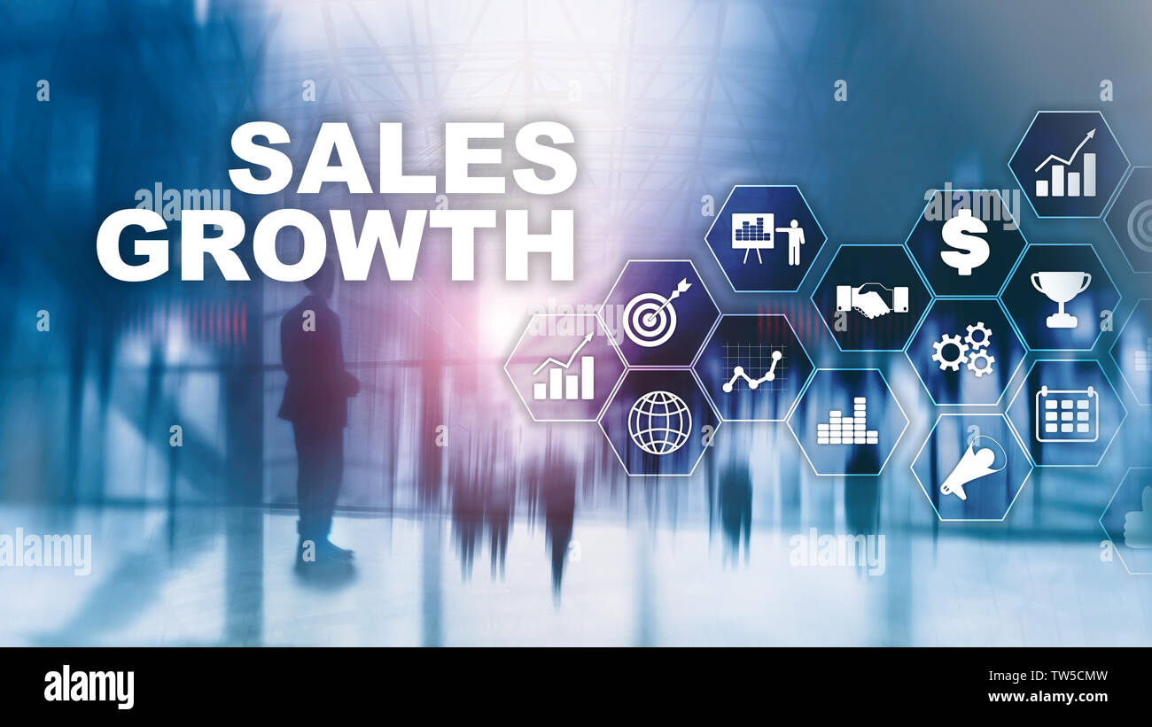 Chart growth concept. Sales increase, marketing strategy. Double ...