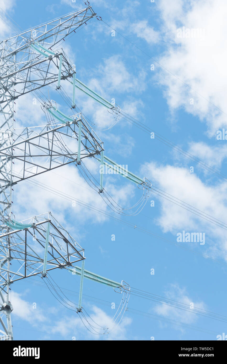 500 kV AC transmission line Stock Photo - Alamy