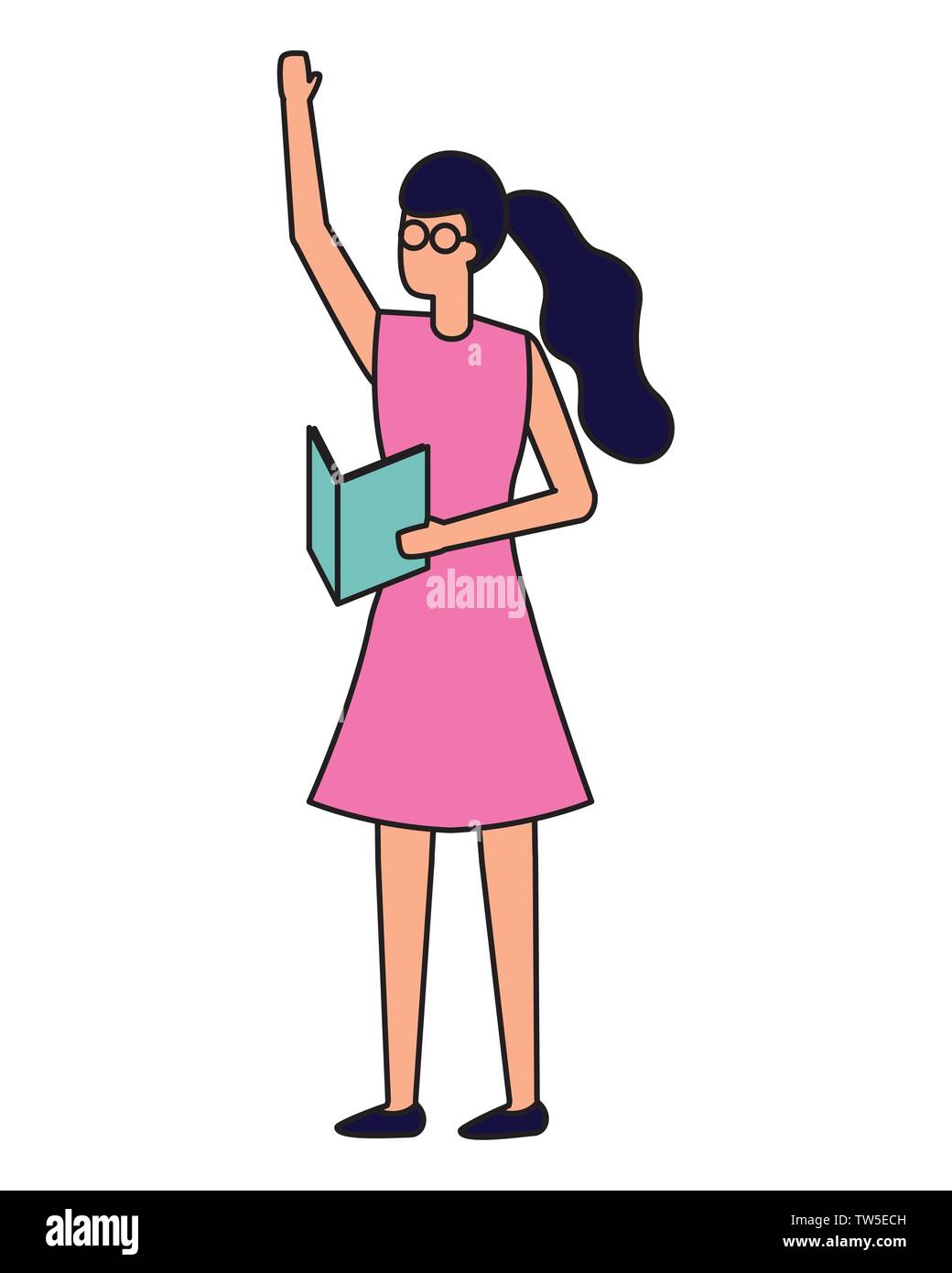 Waving papers Stock Vector Images - Alamy