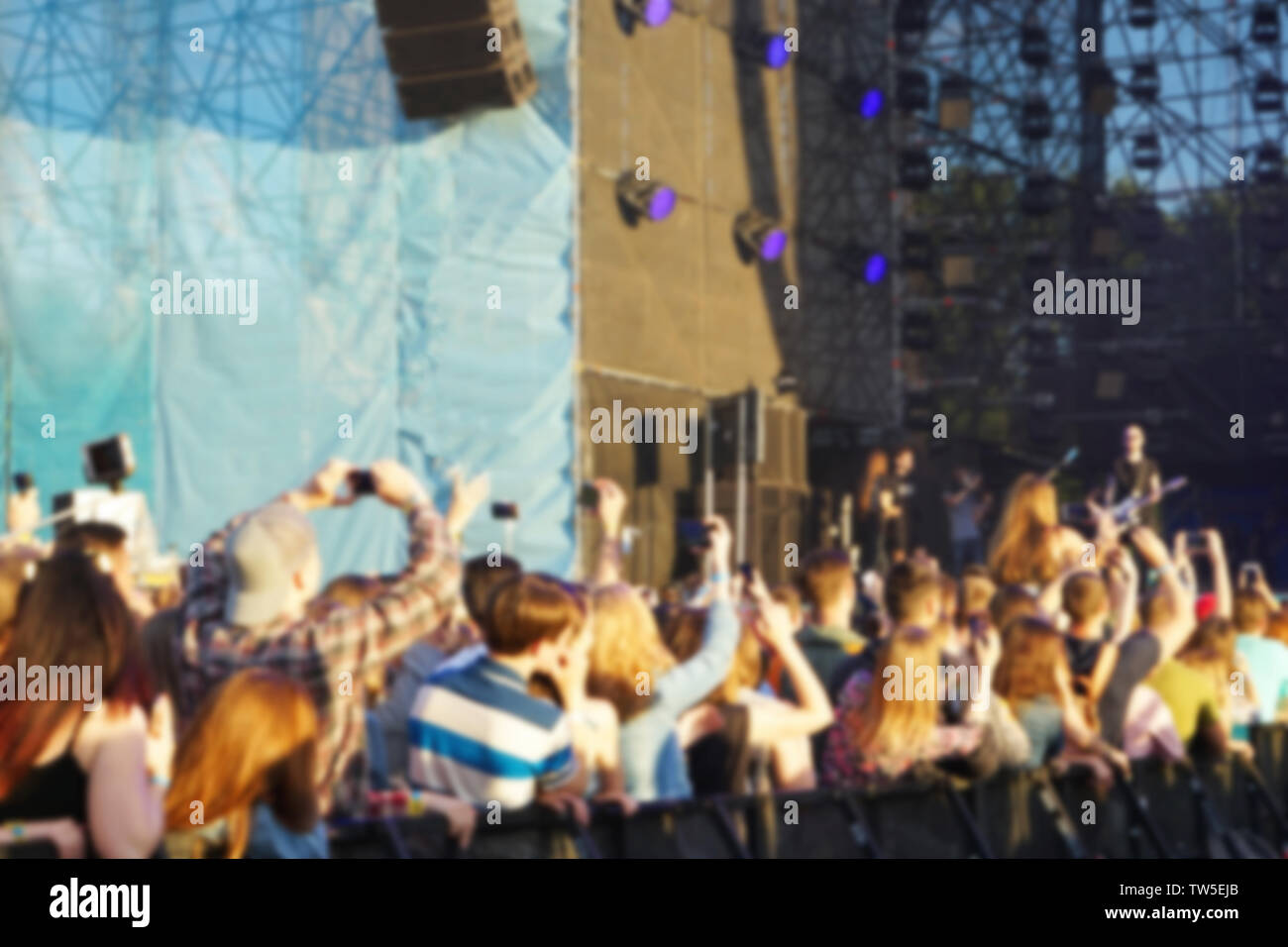 Audience back view concert people music hi-res stock photography and ...