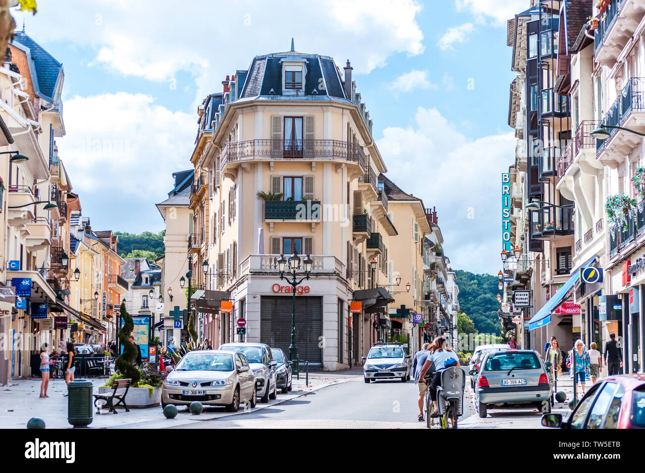 Small town, urban scenery in Europe Stock Photo - Alamy