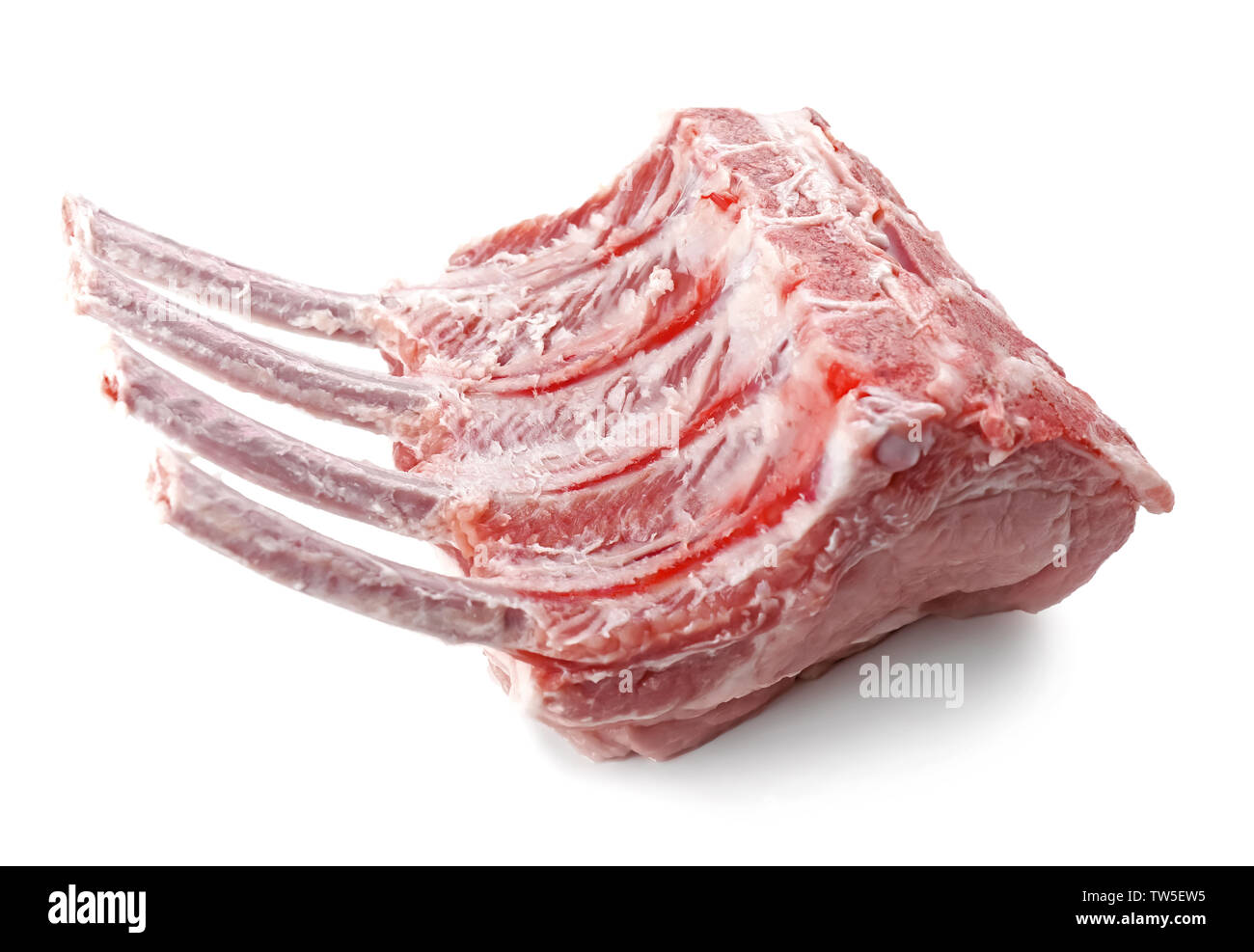 Pork rib bones on white hi-res stock photography and images - Alamy