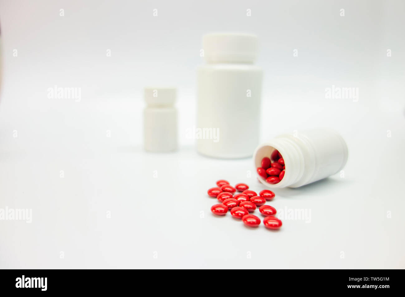 Medicines in white background Stock Photo - Alamy