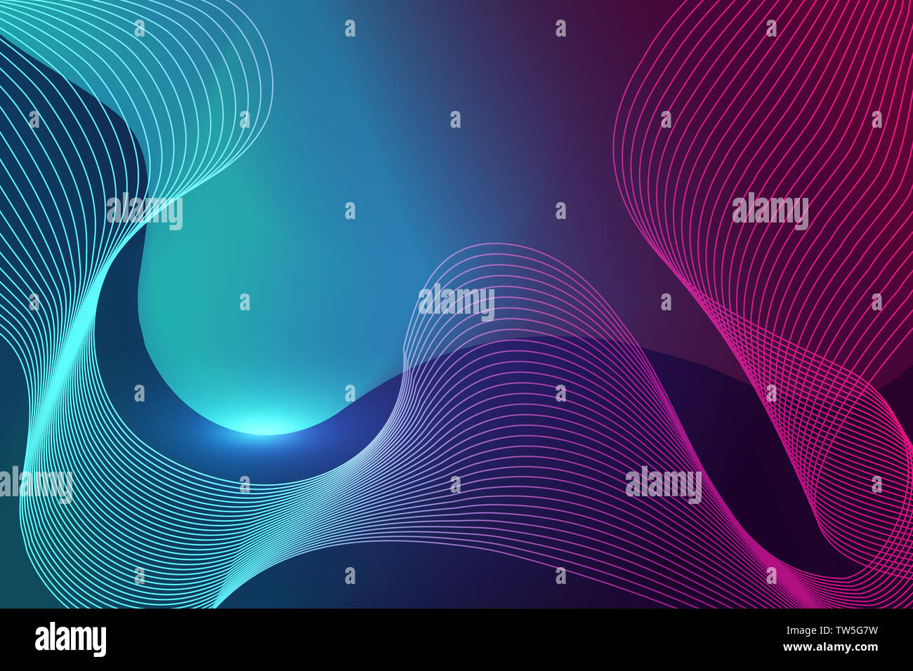 Colorful wave lines with gradient fluid build abstract vector ...