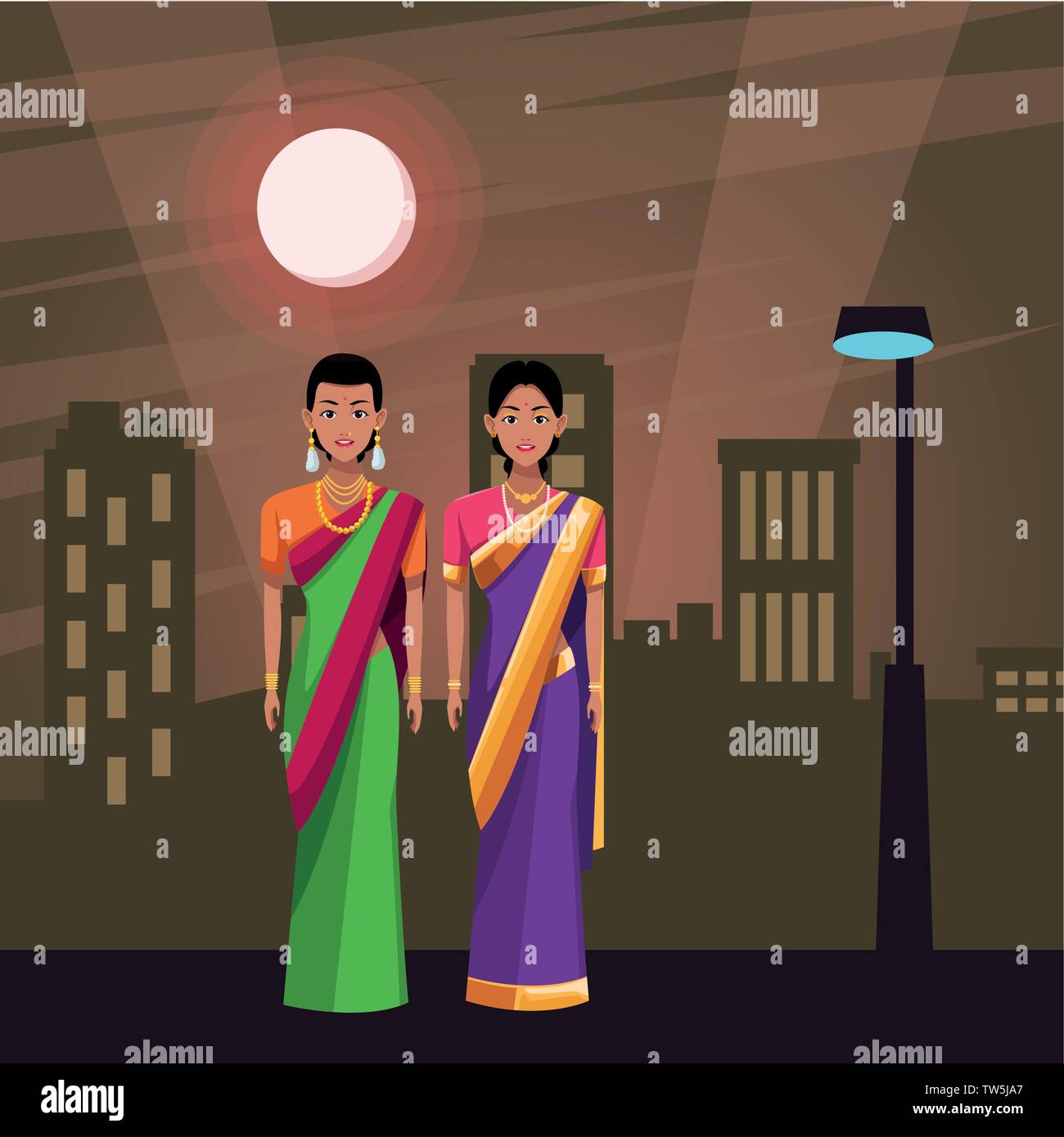 indian women avatar cartoon character Stock Vector Image & Art - Alamy