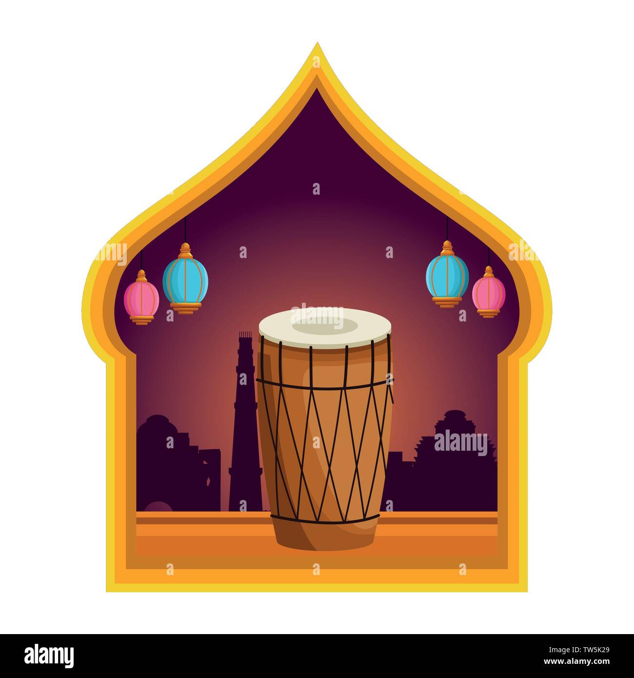 Mridangam Stock Vector Images - Alamy