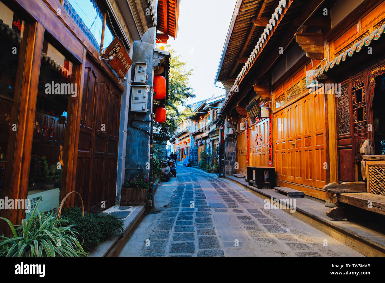 Landscape of Heshun Ancient Town, Tengchong City, Yunnan Province Stock ...