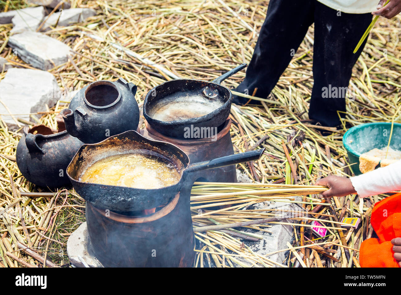 South America, Peru, titikakahu, lake kaka, titikaka, reed island, urus ...