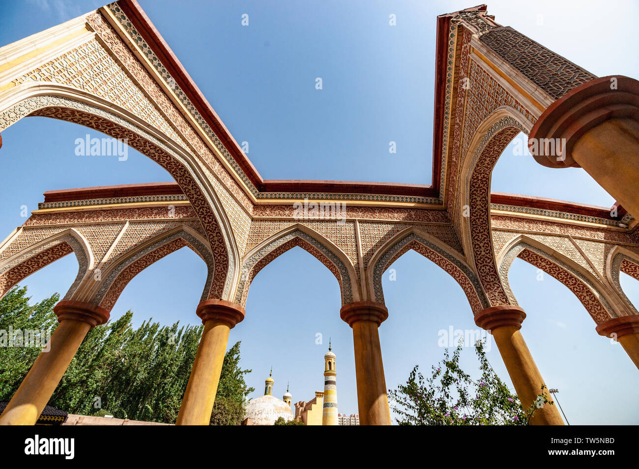 Photographed at the Etigar Mosque in Kashgar, Xinjiang Stock Photo - Alamy