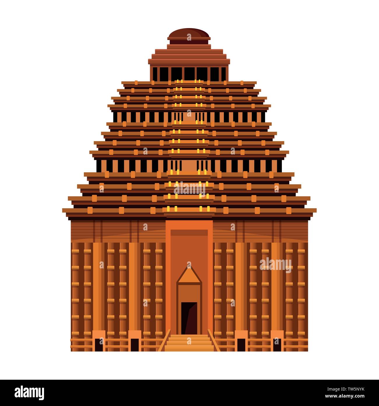 indian building monuments icon cartoon Stock Vector Image & Art - Alamy