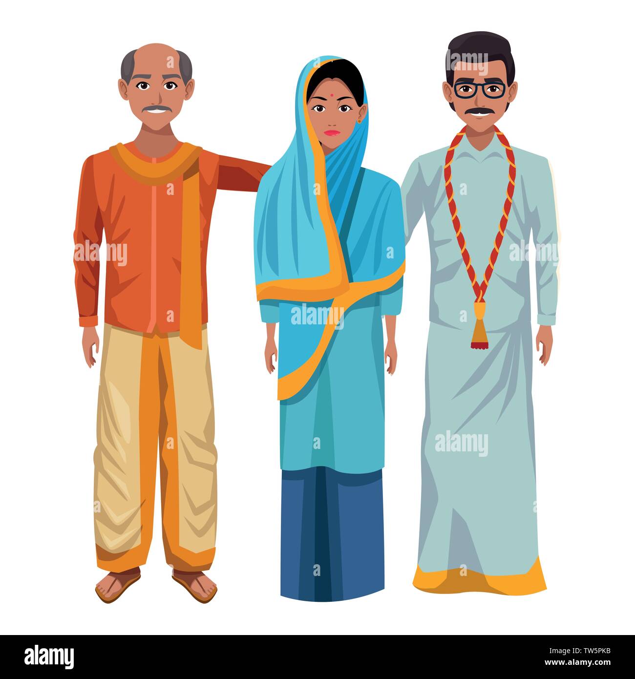 group of indian people avatar Stock Vector Image & Art - Alamy