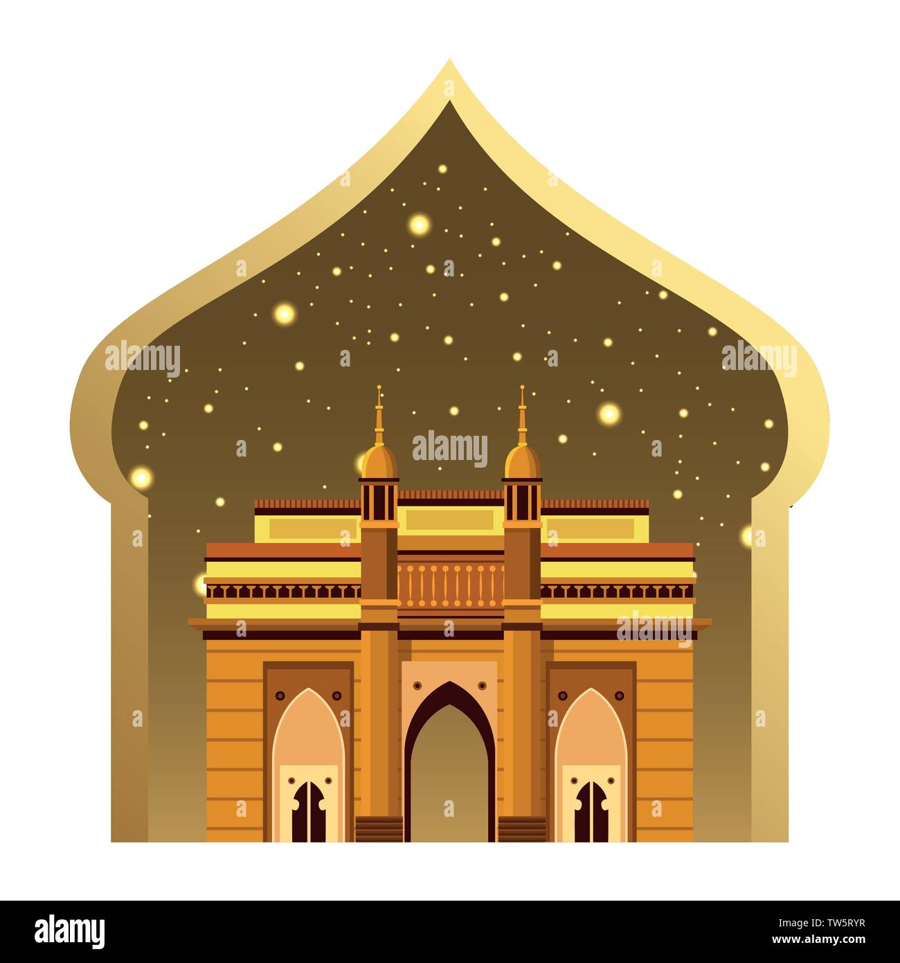 indian building monuments icon cartoon Stock Vector Image & Art - Alamy