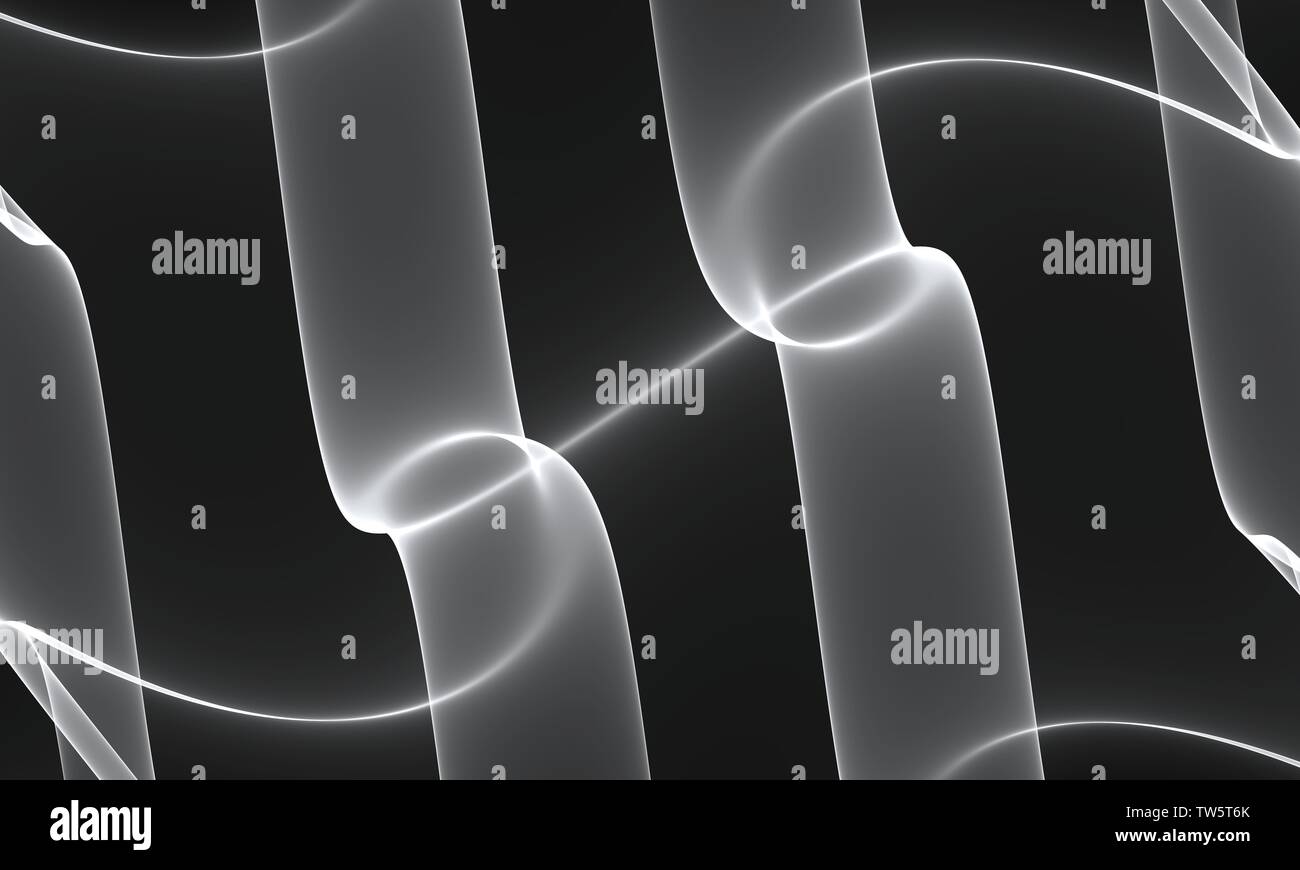 Abstract pipe connection graphic in black and white Stock Photo - Alamy