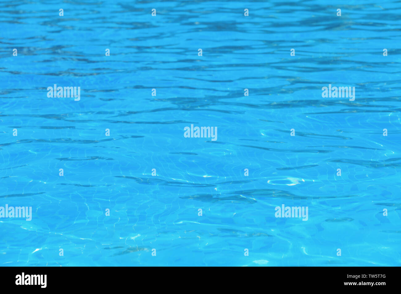 Blue clean water in swimming pool Stock Photo - Alamy