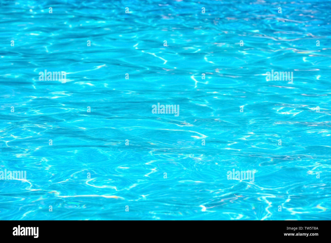 Blue clean water in swimming pool Stock Photo - Alamy