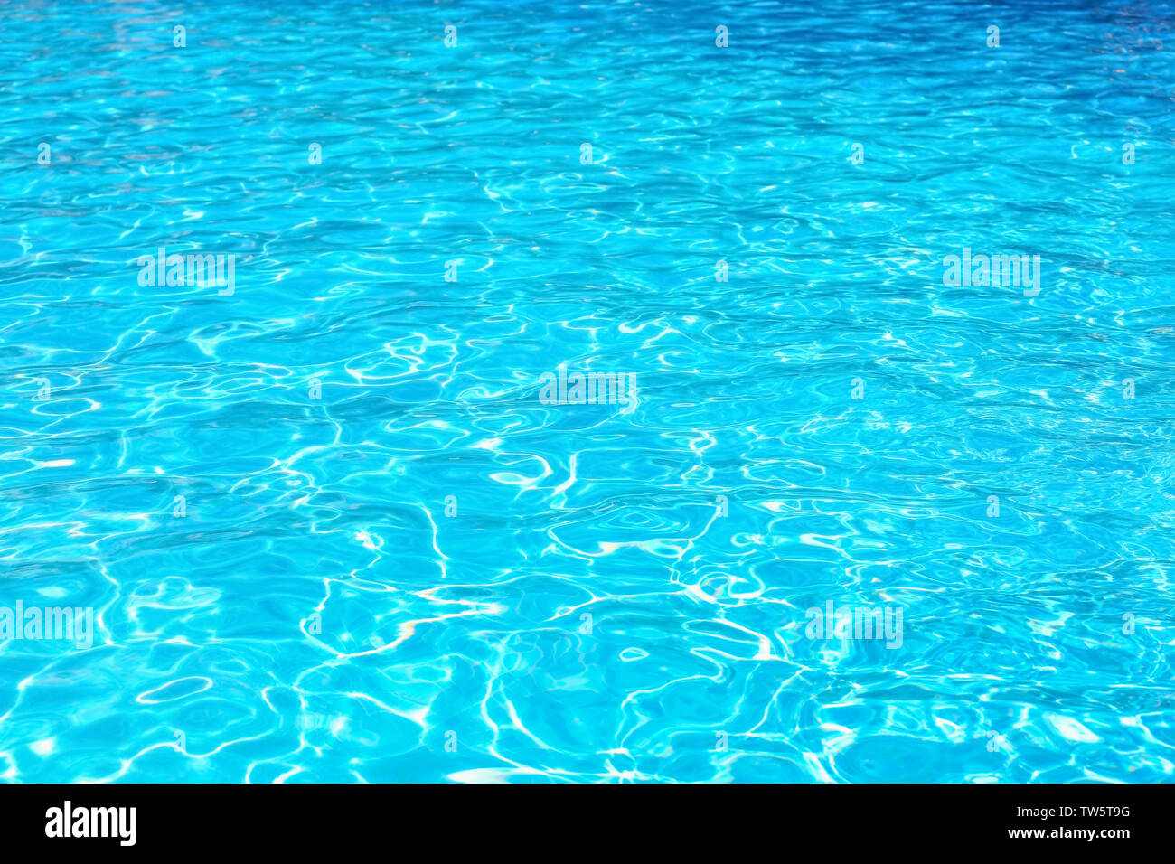 Blue clean water in swimming pool Stock Photo - Alamy