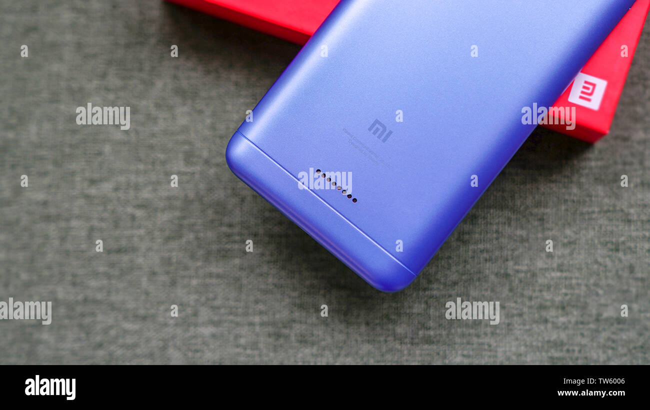 Red rice 6 red rice mobile phone 6 Stock Photo - Alamy