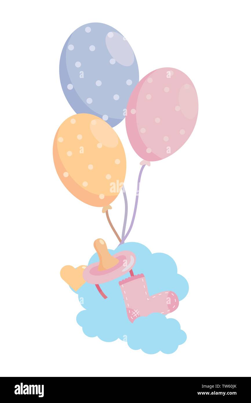 Baby symbol design, Childhood infant birth decoration present little ...