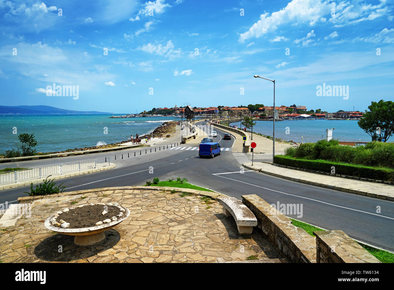 Busy road on seashore hi-res stock photography and images - Alamy