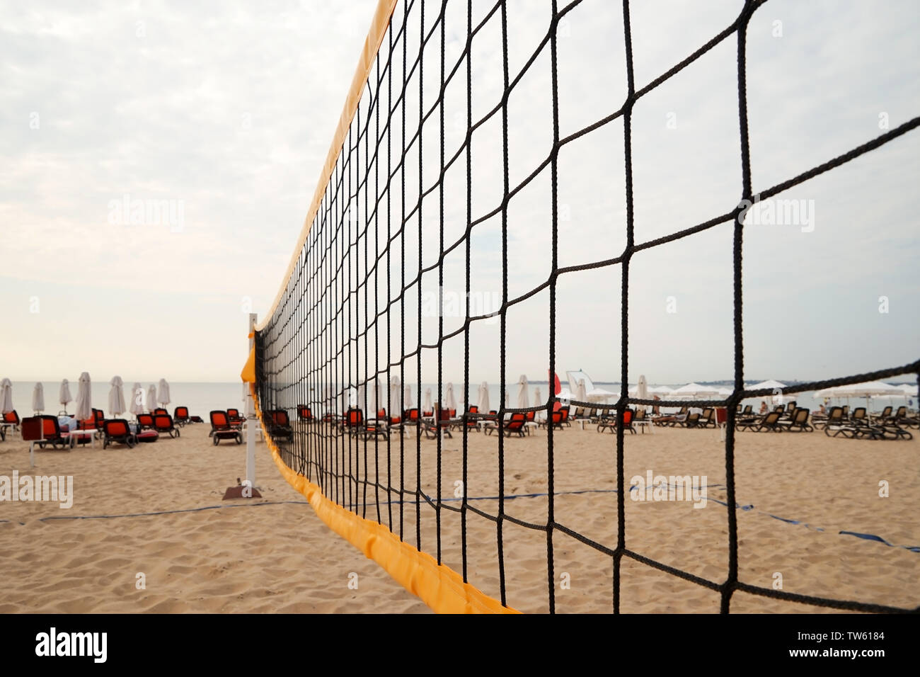 Close up beach volleyball net hi-res stock photography and images - Alamy