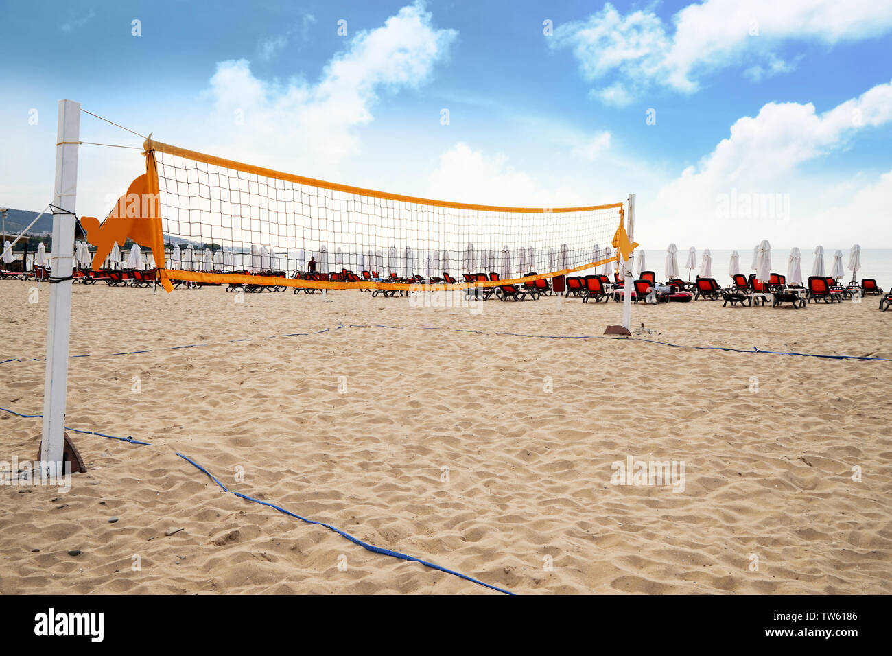 Net beach playground volleyball game hi-res stock photography and ...