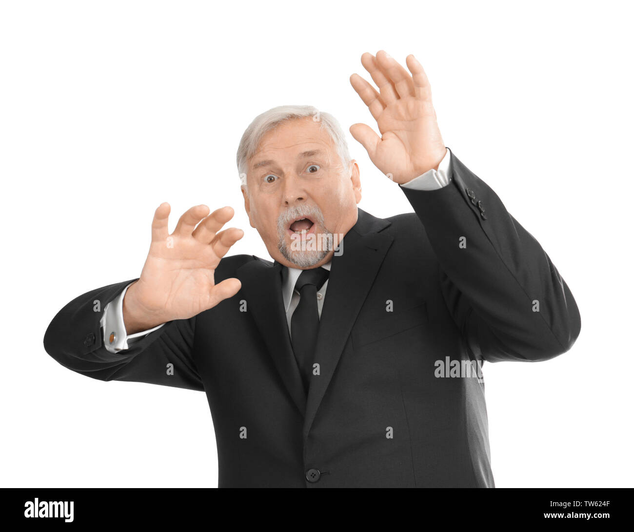 Shocked elderly businessman hi-res stock photography and images - Alamy
