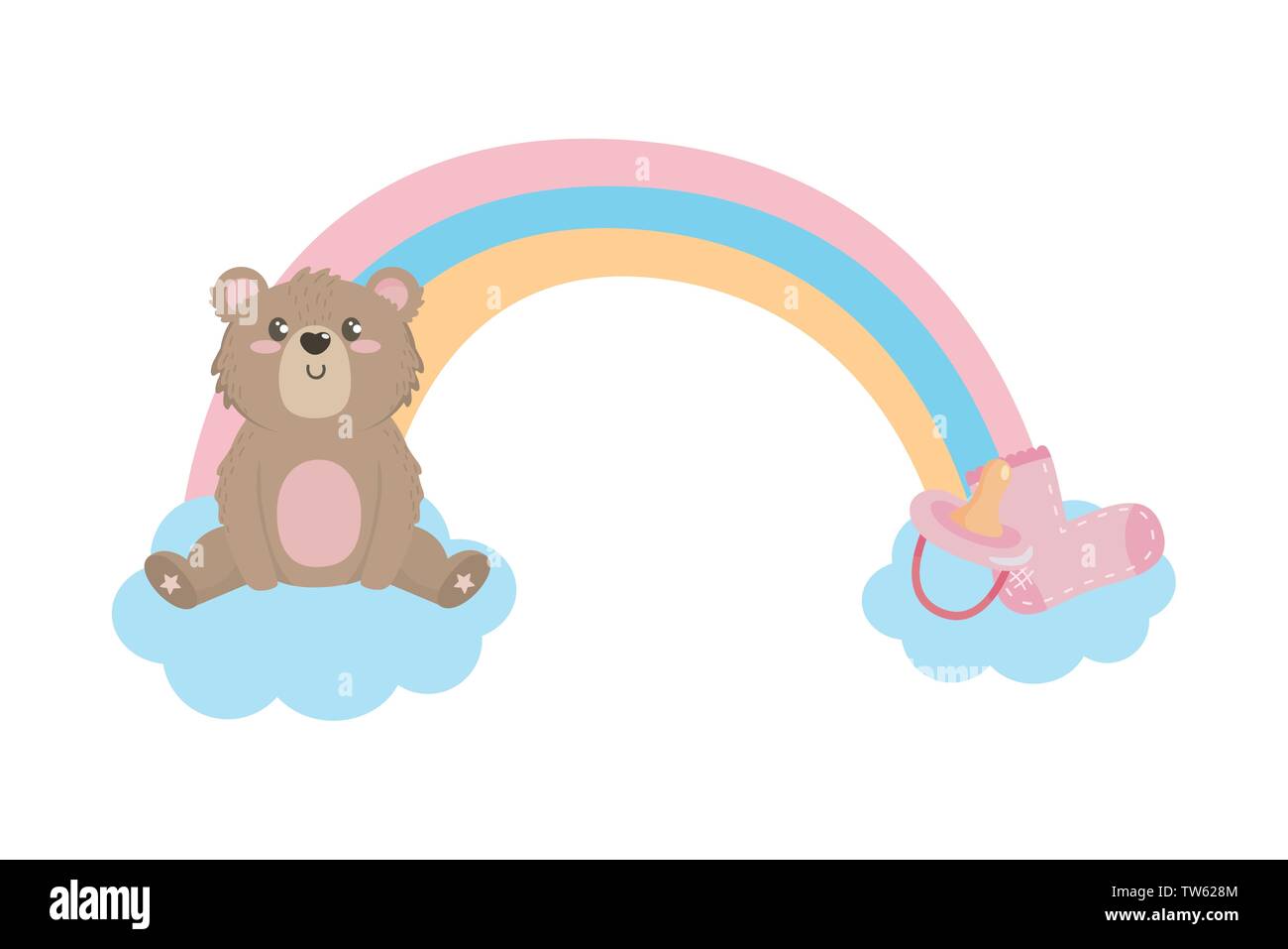 Baby symbol design, Childhood infant birth decoration present little ...