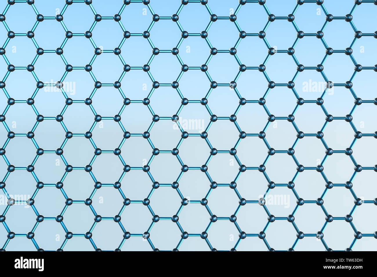 Hexagon arrangement structure, three-dimensional rendering Stock Photo ...