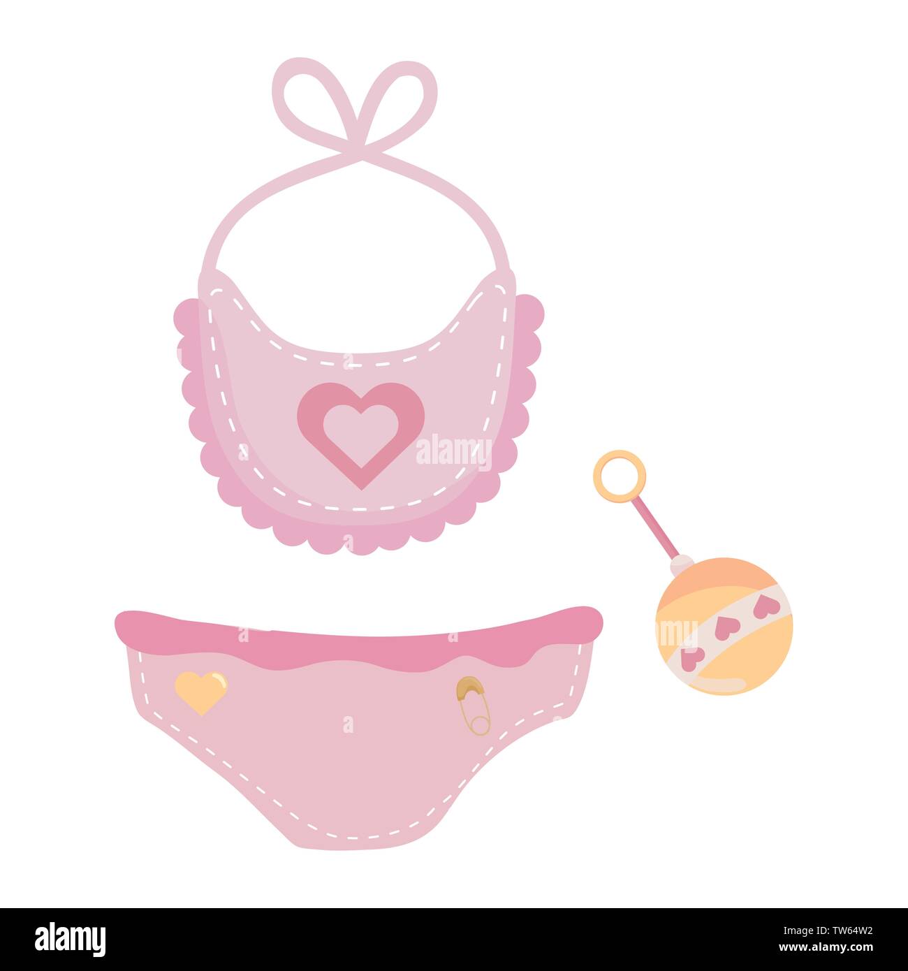 Baby symbol design, Childhood infant birth decoration present little ...