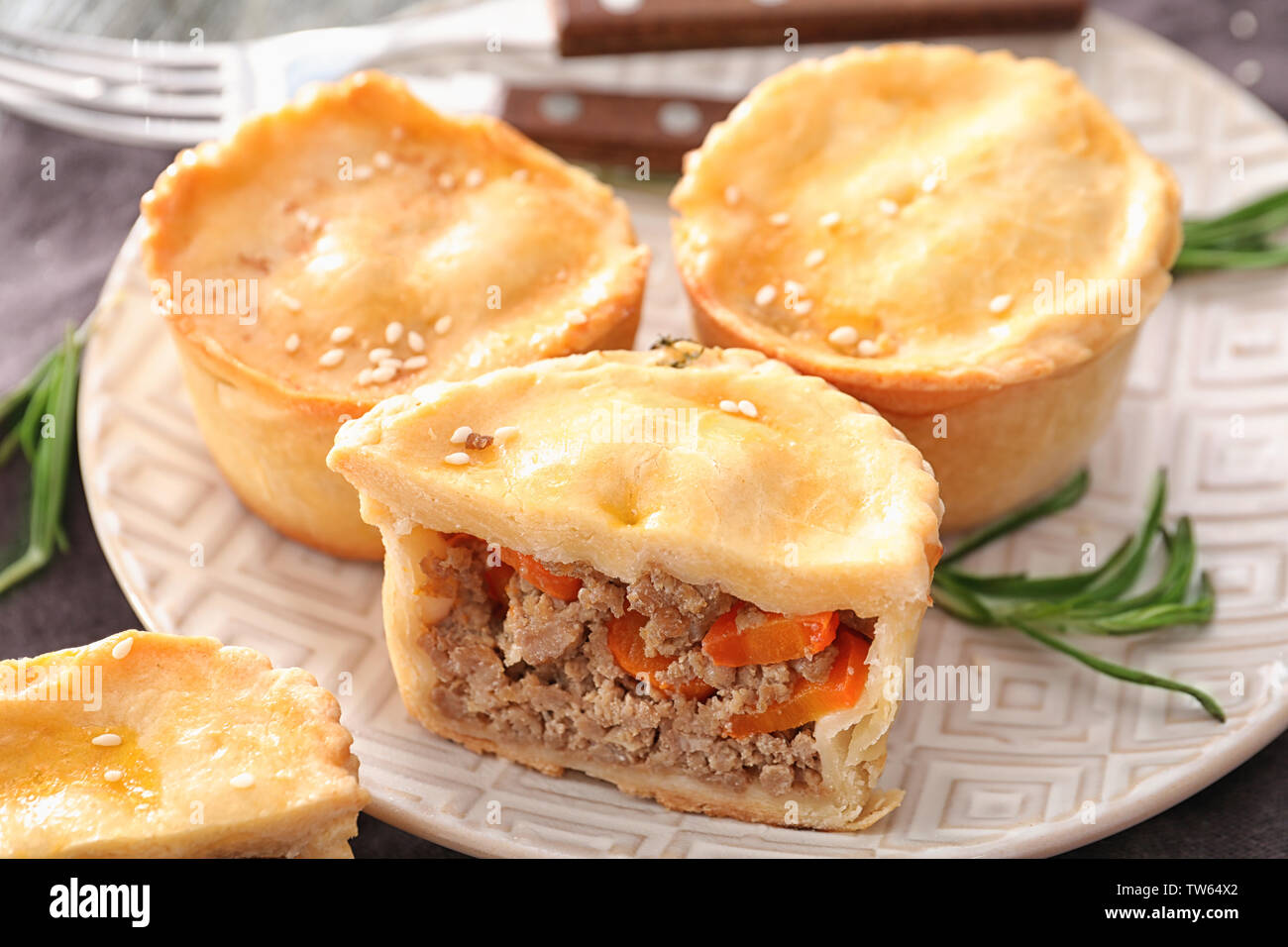 Meat pies hi-res stock photography and images - Alamy