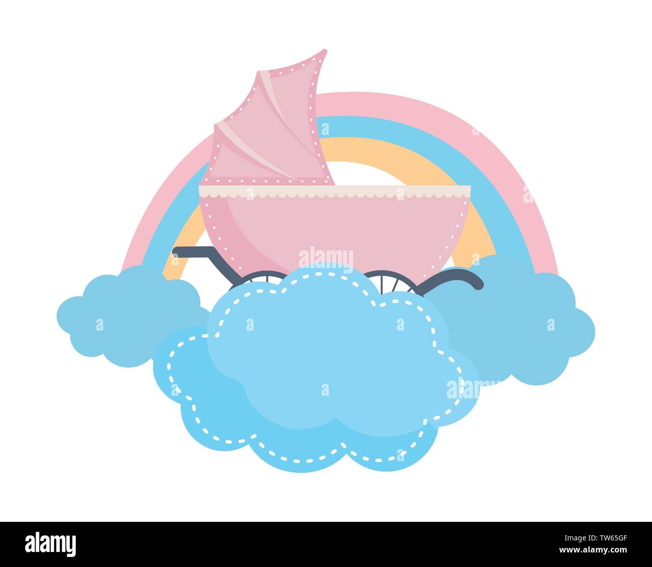 Baby symbol design, Childhood infant birth decoration present little ...