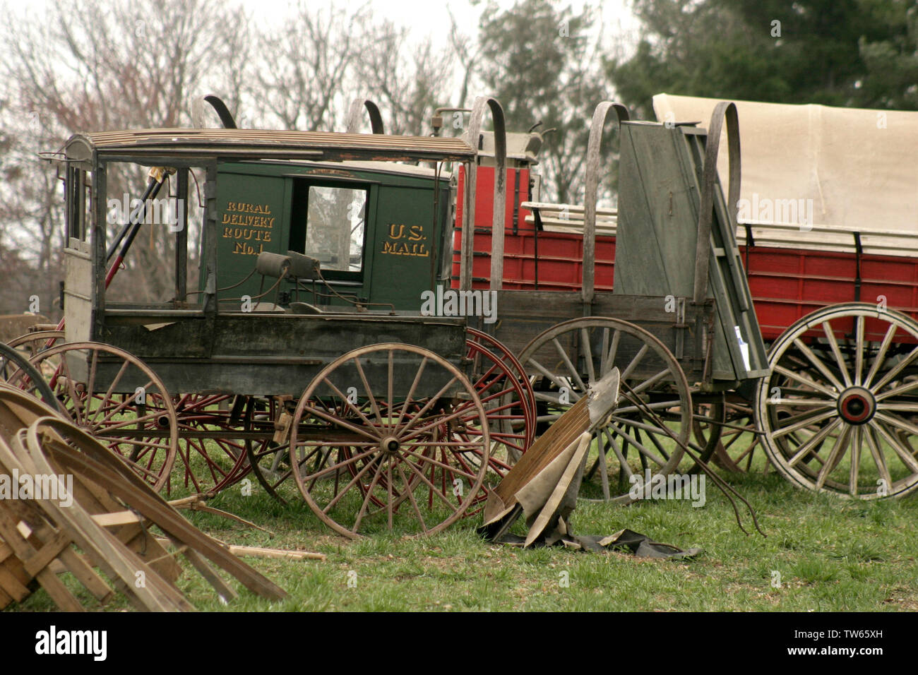 Antique American Carts/ Wagons/ Stagecoaches Stock Photo - Alamy