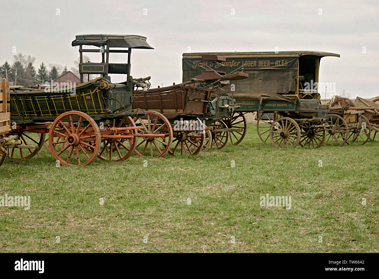 Antique American Carts/ Wagons/ Stagecoaches Stock Photo - Alamy