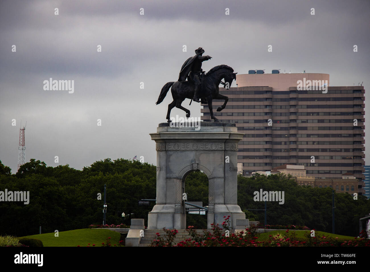 A statue in Houston, Tx Stock Photo - Alamy