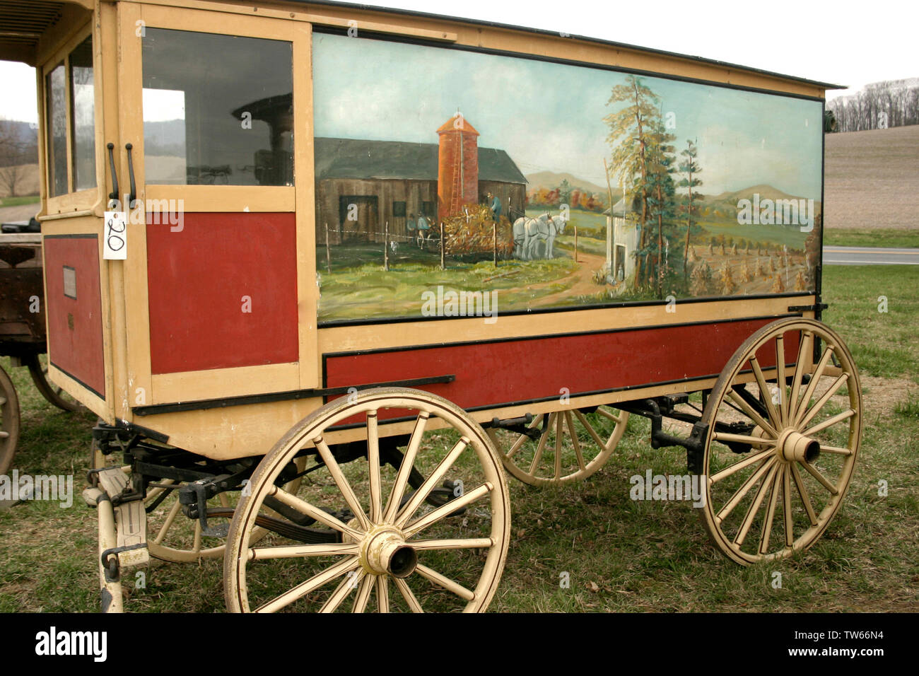 Antique American Cart/ Wagon/ Stagecoach Stock Photo - Alamy