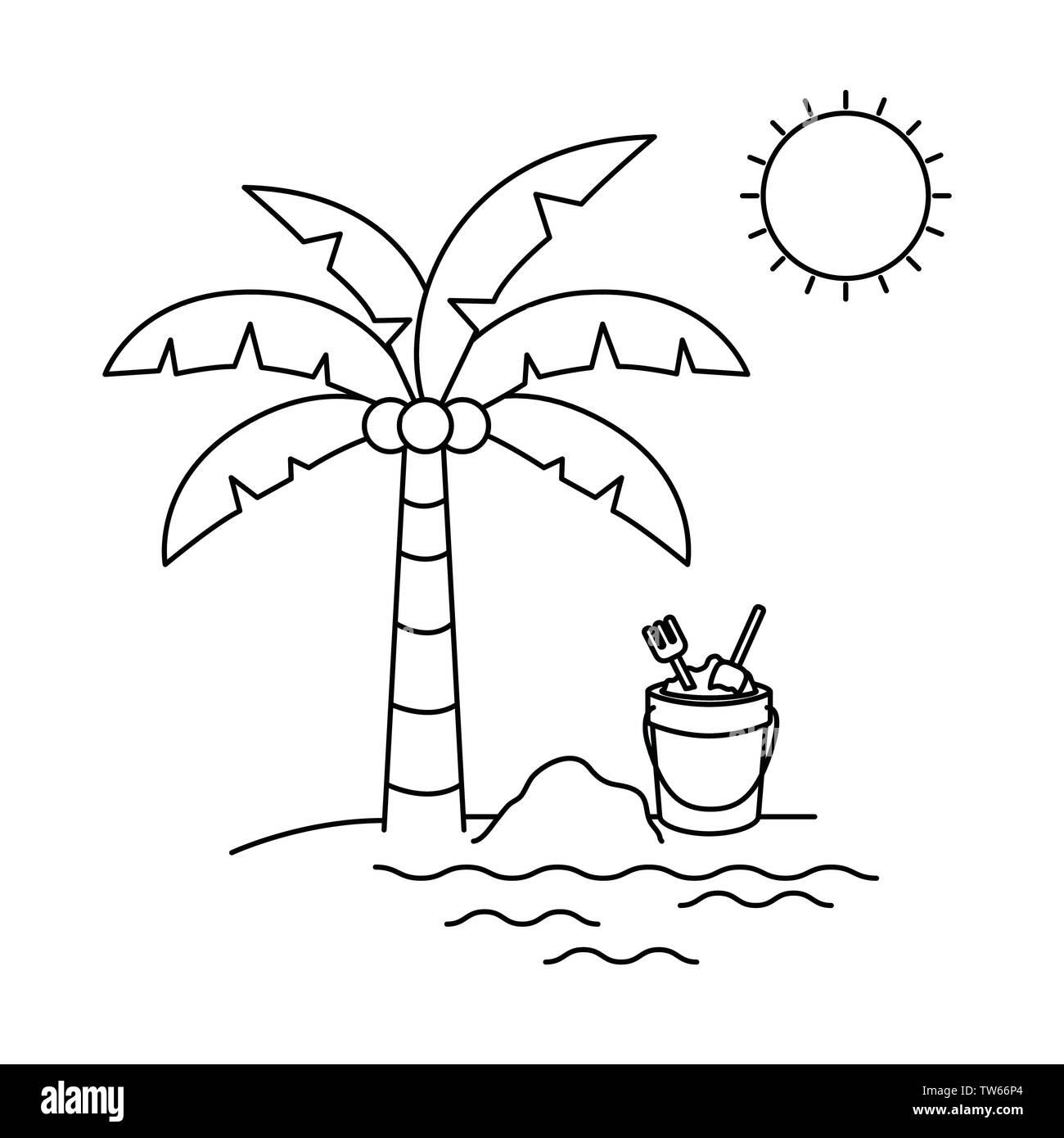 Beach children playing bucket Cut Out Stock Images & Pictures - Alamy