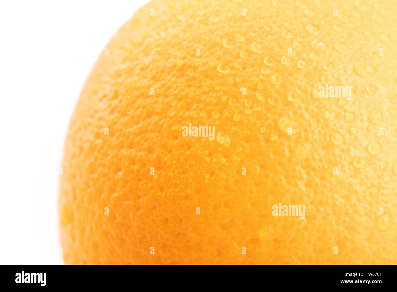 Orange on white background Stock Photo - Alamy